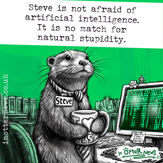 Steve vs. Artificial Intelligence - Steve otter - In Otter News