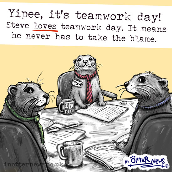 Teamwork - Steve otter - In Otter News