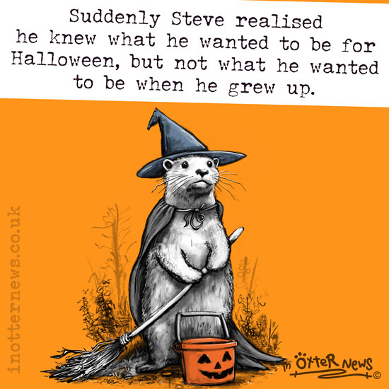 Growing Up On Halloween - Steve otter - In Otter News